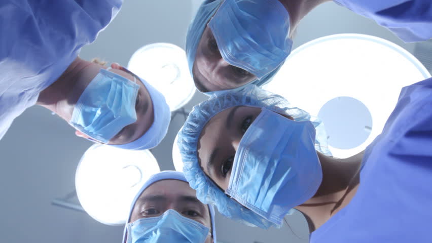 Group of Surgeons Look Down Stock Footage Video (100% Royalty-free ...