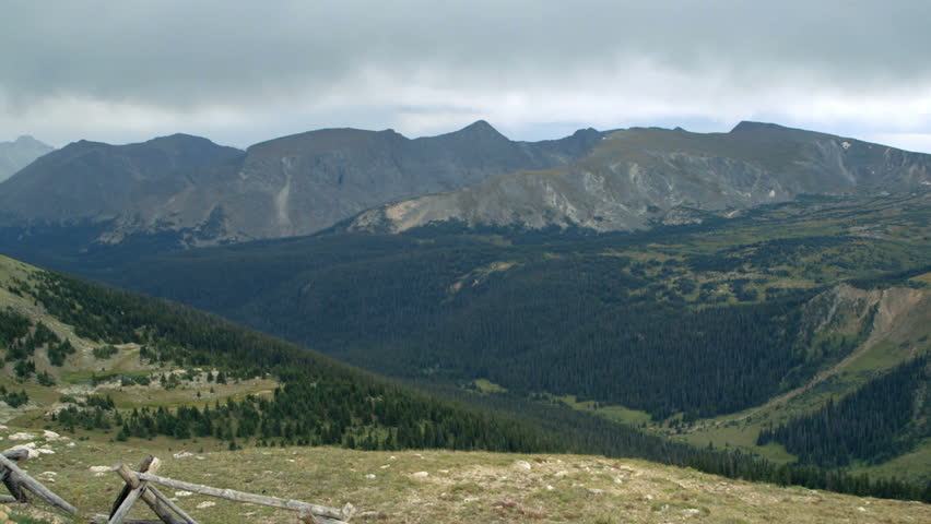 Mountains in the distance at Rocky Mountains National Park, Colorado ...