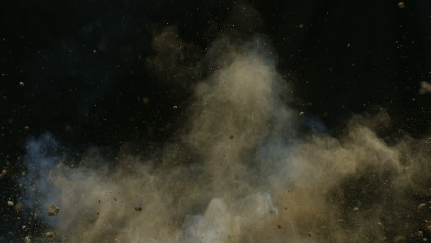 Slow Motion Explosion Sends Dirt Stock Footage Video (100% Royalty-free ...