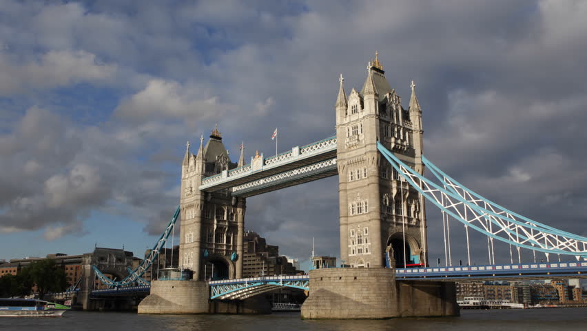 Famous English Drawbridge Landmark Tower Bridge London Skyline England ...