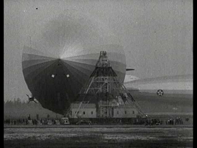 1930s - The Hindenburg Zeppelin Explodes At Lakehurst, N.J. In 1938 ...