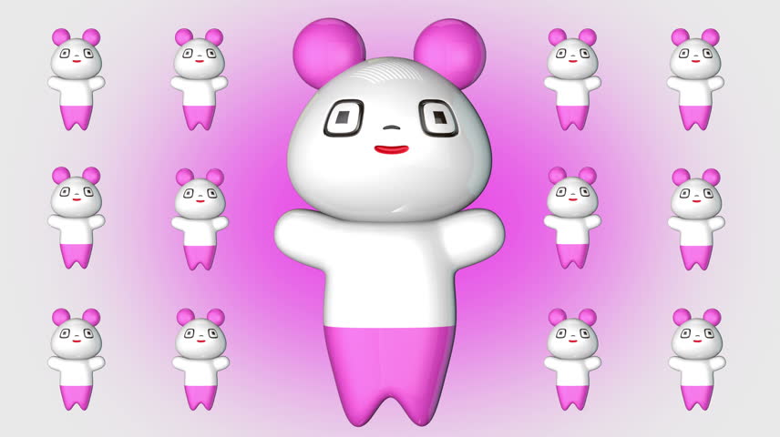 4k Japanese Kawaii Panda Loop Stock Footage Video (100% Royalty-free ...