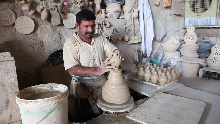 Stock video of manama - dec 21: potter in | 5442977 | Shutterstock