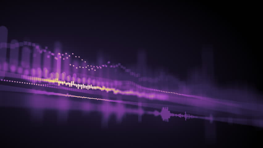 Animated Background with Audio Elements Stock Footage Video (100% ...