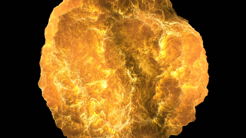 4k Fireball. a Churning Ball Stock Footage Video (100% Royalty-free ...