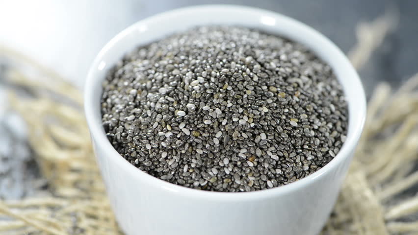 Stock Video Clip of Loopable rotating Chia Seeds (full HD close-up ...
