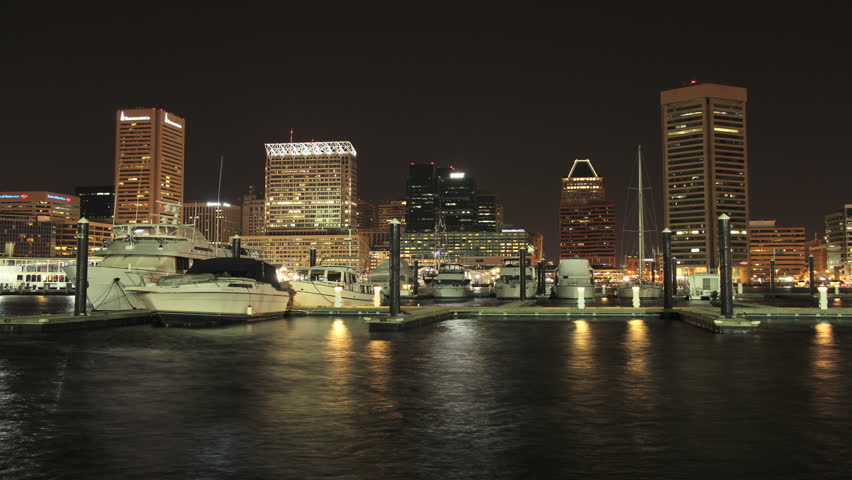 Night Time at the dock in Baltimore, Maryland image - Free stock photo ...