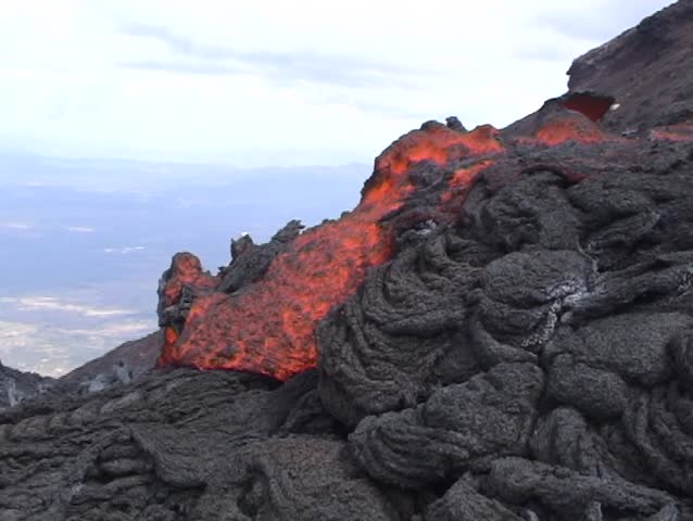 Lateral Eruption at the Flank Stock Footage Video (100% Royalty-free ...