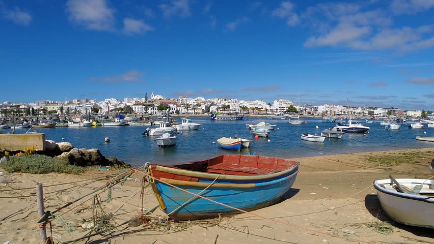 Lagos, Lagos Harbor, Algarve, Portugal Stock Footage Video (100% ...