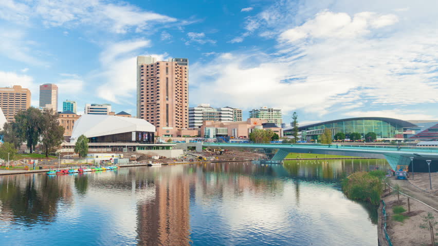 Timelapse Video of Adelaide City Stock Footage Video (100% Royalty-free ...