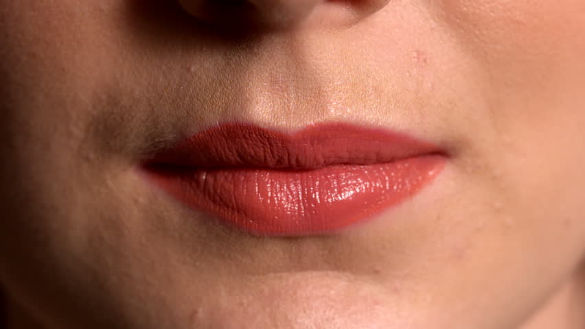 Close up of Lips Pouting Stock Footage Video (100% Royalty-free ...