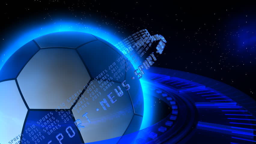 Stock video of blue hi-tech soccer background - sport | 635977 ...