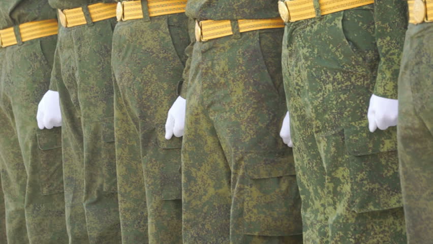 March-past Soldiers. Formation of Soldiers Stock Footage Video (100% ...