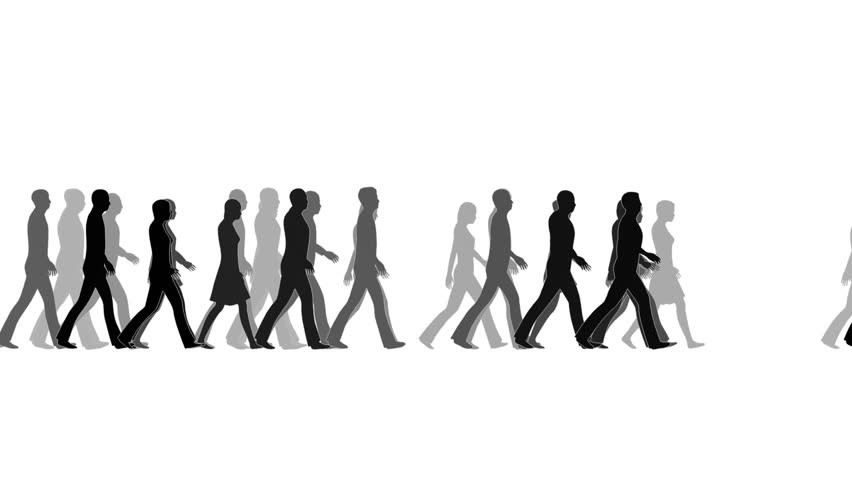 Animated Pictogram Man. Set Of 6 Looped Successive Movements: Fast And ...