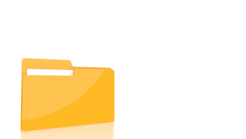 Folders Open Animation On White Background Stock Footage Video 1433161 ...