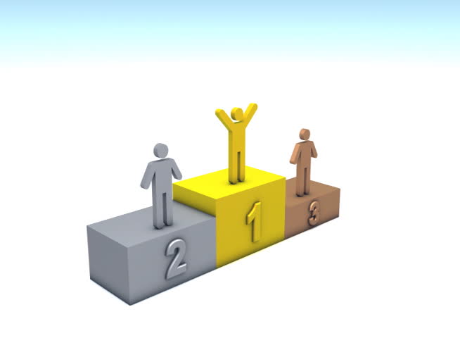 Stock video of winners on podium 3d animation - | 665587 | Shutterstock