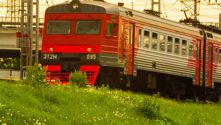 Red Train. Hd 1080. Stock Footage Video (100% Royalty-free) 6710407 ...