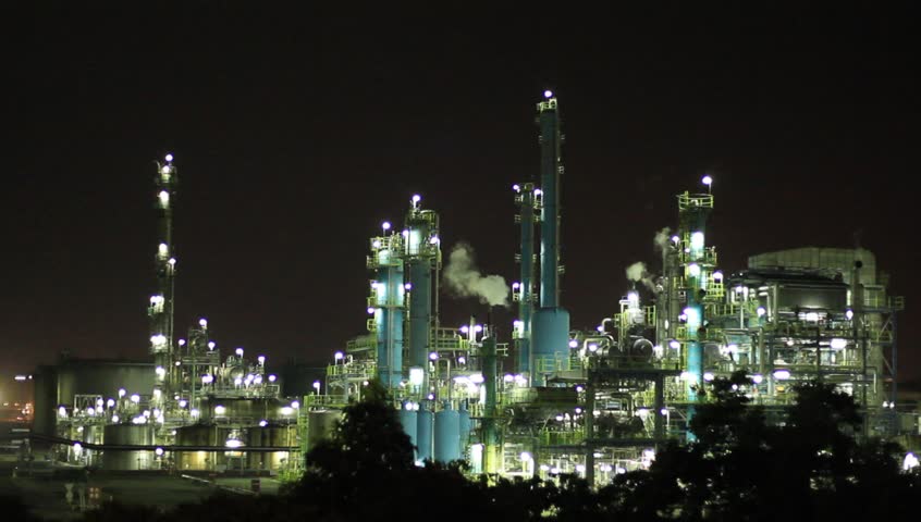 Stock video of night factory, plant, workshop in japan | 6916807 ...