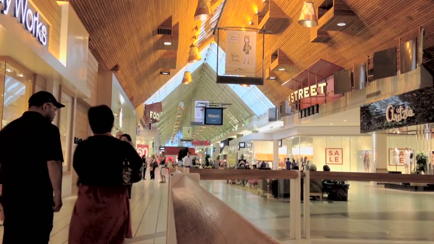 Coquitlam, BC, Canada - August 05, 2014 : Shopper Inside Coquitlam ...