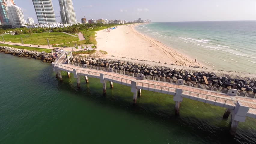 Aerial Drone Video of Miami Stock Footage Video (100% Royalty-free ...