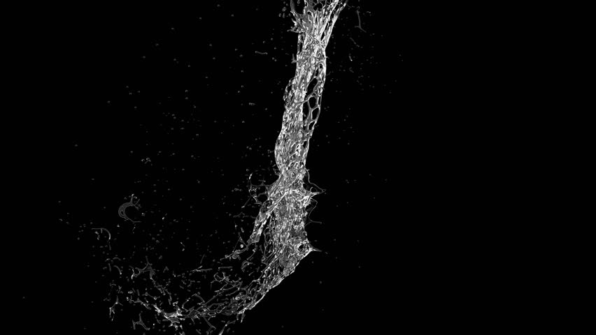 Stock video of slow motion water splash 3d on | 7133557 | Shutterstock