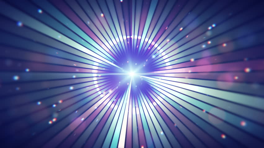 Blue Circular Rays and Particles. Stock Footage Video (100% Royalty ...