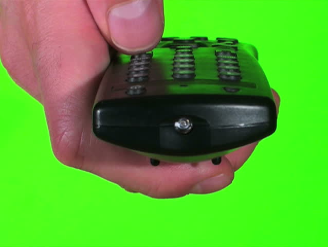 Remote Control Green Screen with Stock Footage Video (100% Royalty-free ...