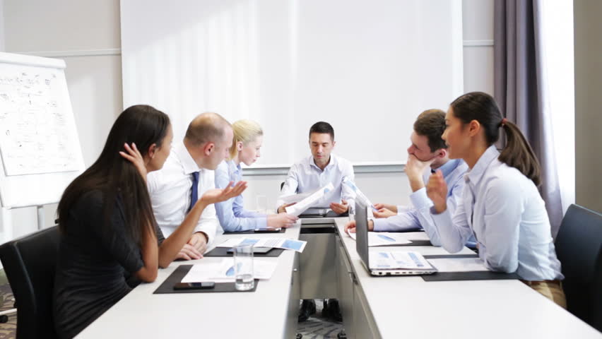 Creative Business Team Meeting In Modern Start Up Office. Stock Footage ...