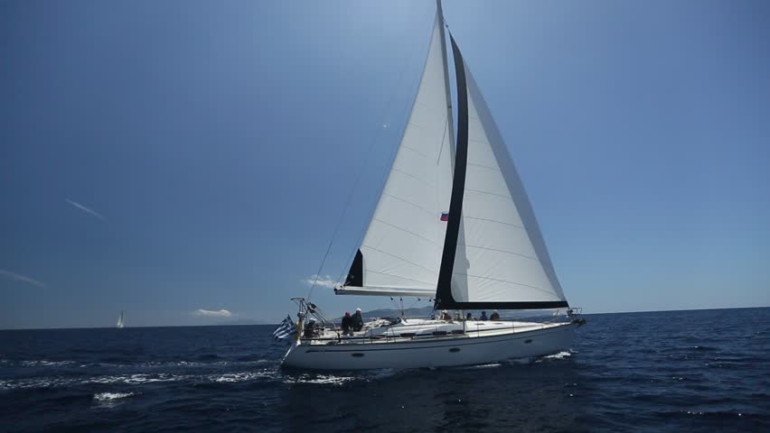 Sailing in the Wind Through Stock Footage Video (100% Royalty-free ...