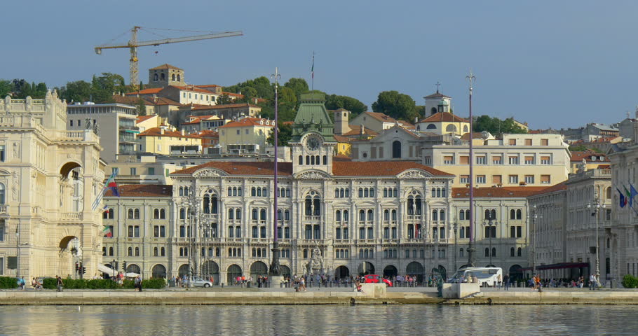 Stock video of trieste city seaport northeastern italy. trieste ...