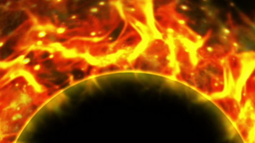 Empty Fiery Ring and Flames Stock Footage Video (100% Royalty-free ...
