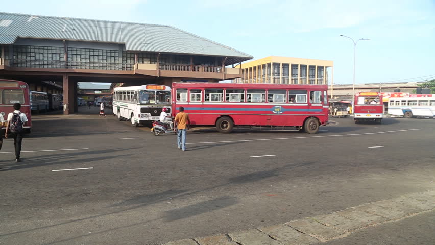 MATARA, SRI LANKA - MARCH 2014: The View Of The Bus Station In Matara ...