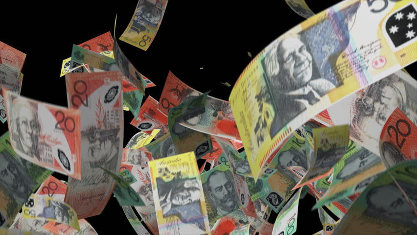 Falling Australian Dollar Video Effect Stock Footage Video (100% ...