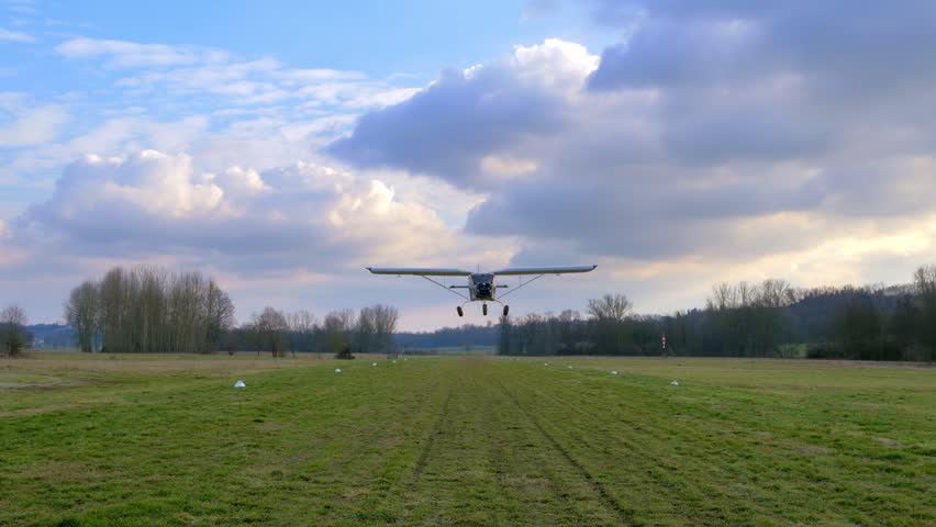 Flying Light Aircraft Stock Footage Video (100% Royalty-free) 8614147 ...