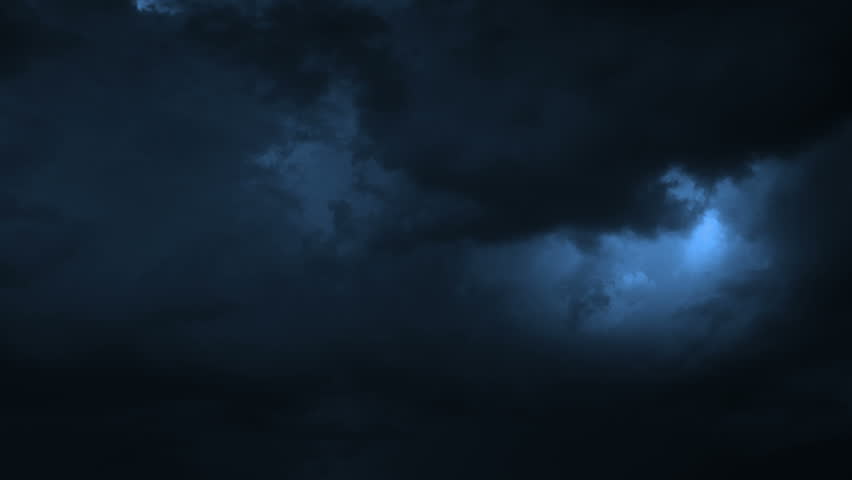 Thunderstorm Clouds at Night with Stock Footage Video (100% Royalty ...