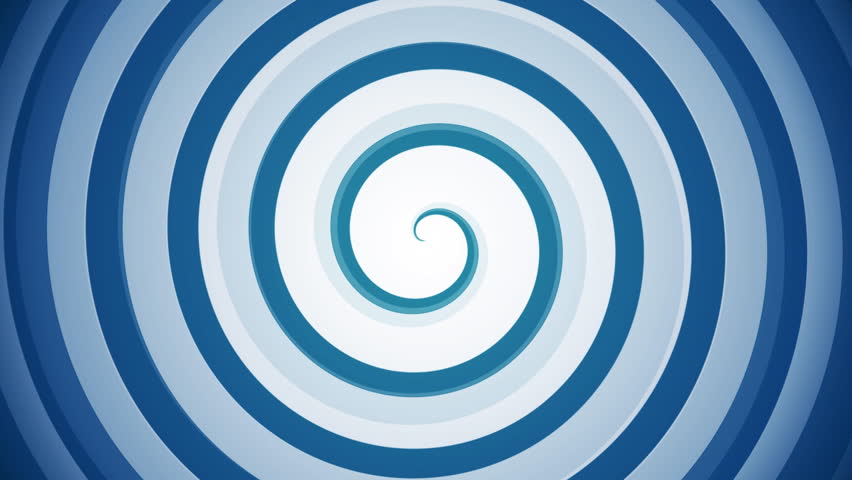 Hypnotic Turning Spiral, Seamless Loop Stock Footage Video (100% ...
