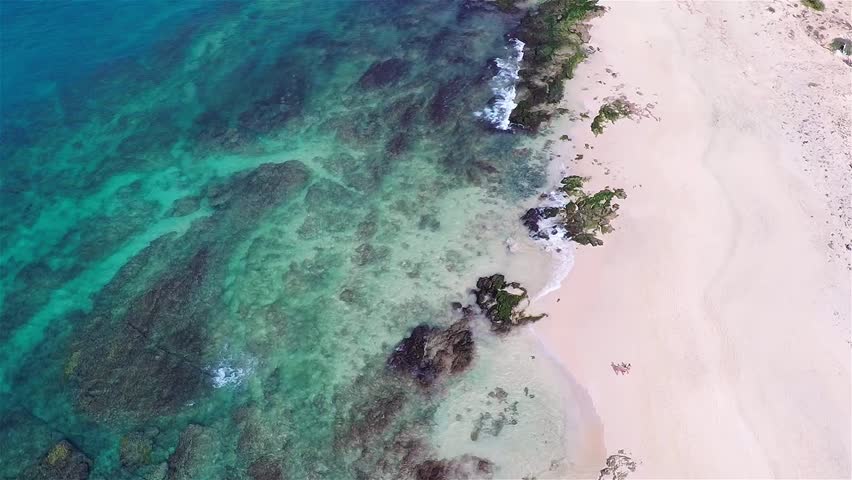 Aerial View Of ( Praia De ) Chaves Beach In Boa Vista Cape Verde - Cabo ...