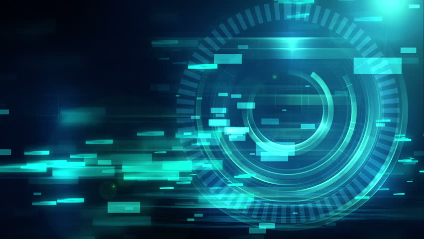 Dark Blue Hi-tech Motion Background Clip. Video Animation Ultra HD 4K ...