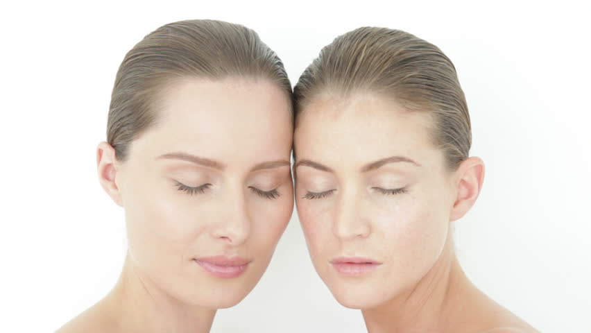 Two Women Cheek to Cheek Stock Footage Video (100% Royalty-free ...