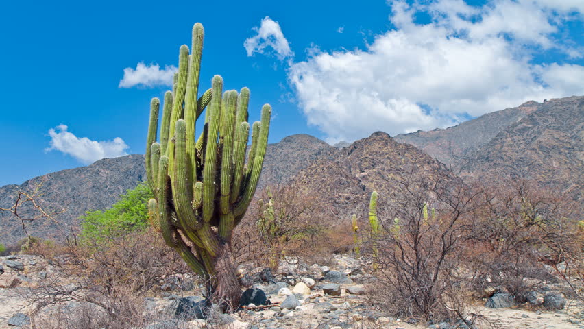 Time Lapse, Clouds Stretch Across Mountains, Dusted With Snow, In ...