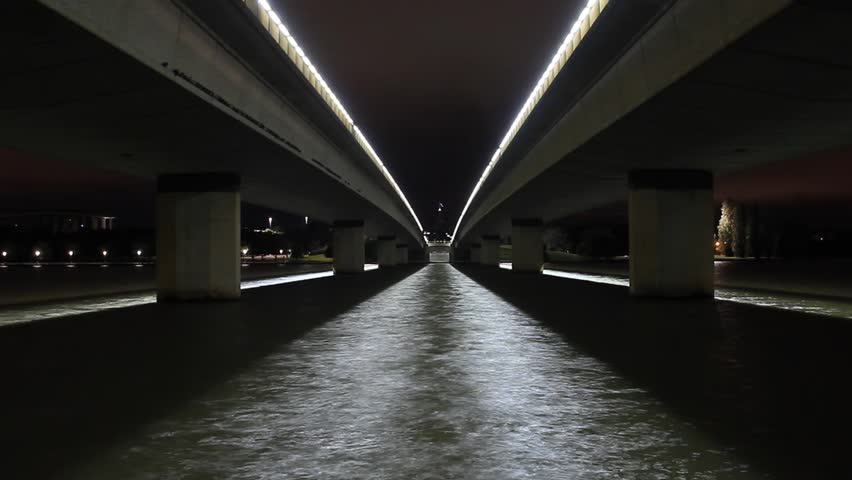 Dark Urban City Bridge Background Stock Footage Video (100% Royalty ...