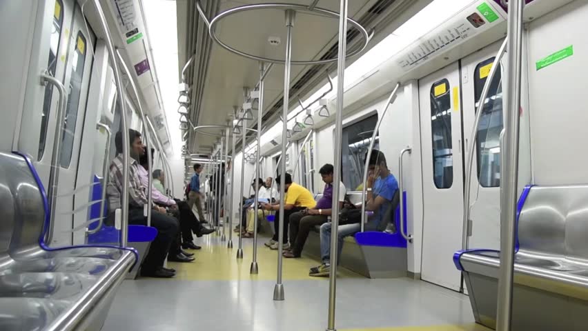 Indian Metro Train Inside