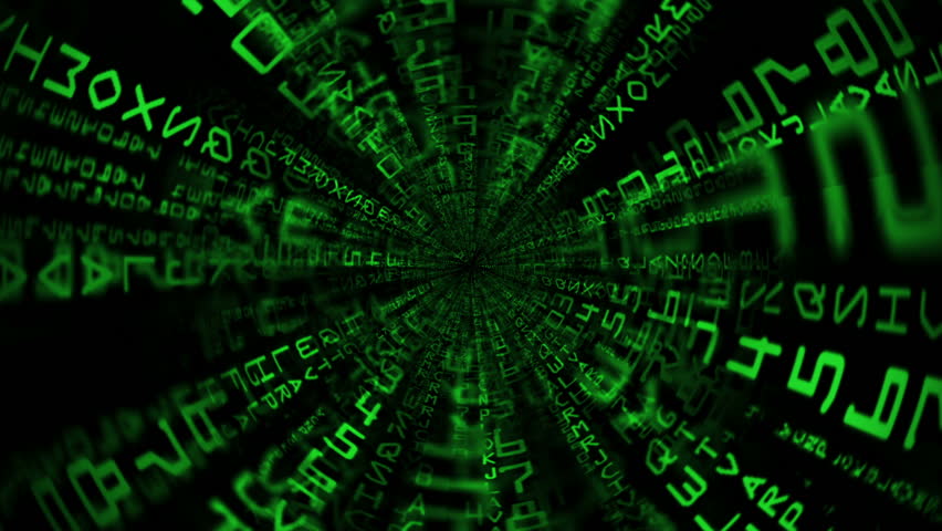 Matrix Code Tunnel Background Video de stock (totalmente libre de ...