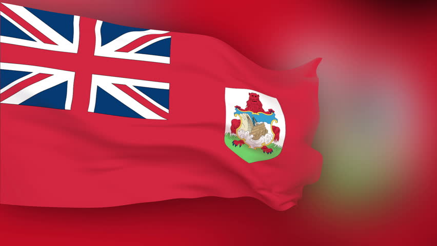 Stock video of bermuda flag slowly waving in the | 951607 | Shutterstock