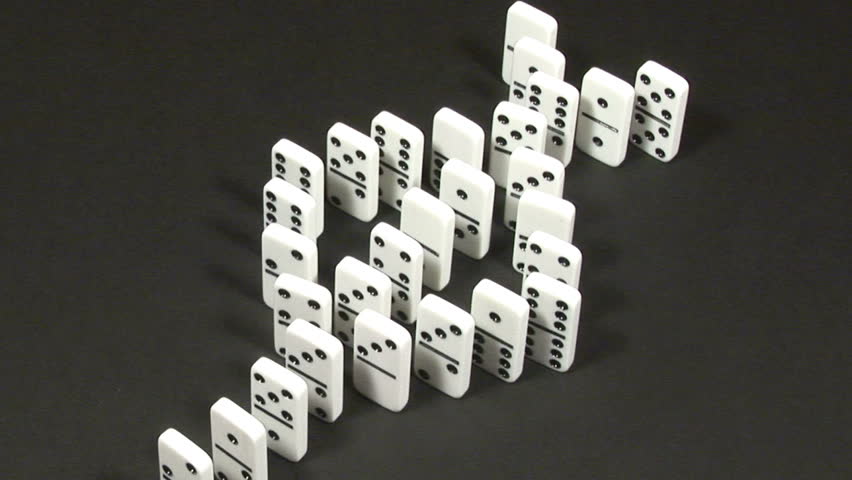 Dominos Falling In Slow Motion Stock Footage Video 95341 | Shutterstock