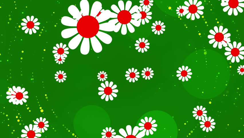 Stock video of green abstract loop motion background, flower | 9632177 ...