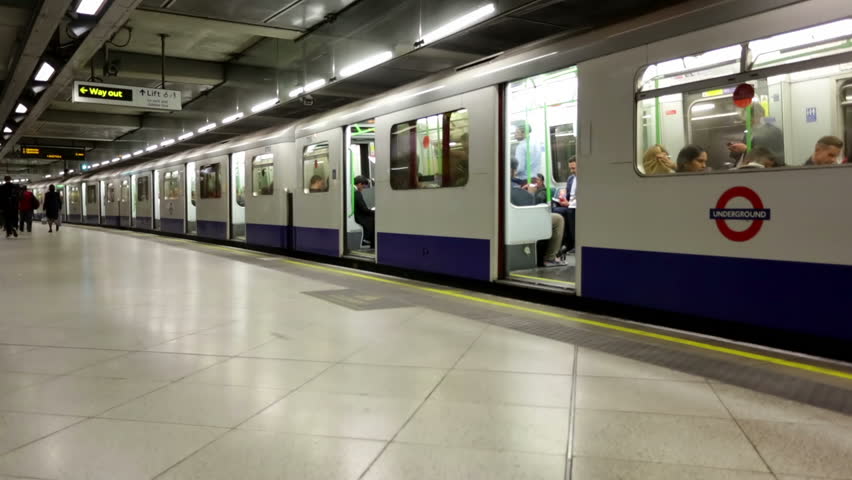 SYDNEY, AUSTRALIA - CIRCA OCTOBER 2015: Sydney Subway Train In Martin ...