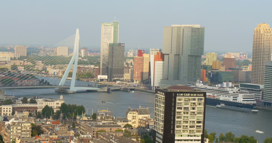 Rotterdam, South Holland, Netherlands, Europe Stock Footage Video (100% ...