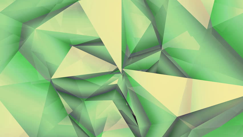 Wave Of Green Triangle Patterns Wave Reflective Geometric Shapes Stock ...