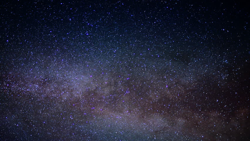 Amazing View Of Night Sky Full Of Stars And Milky Way Stock Footage ...